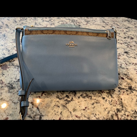Bags | Light Blue Coach Cross Body | Poshmark